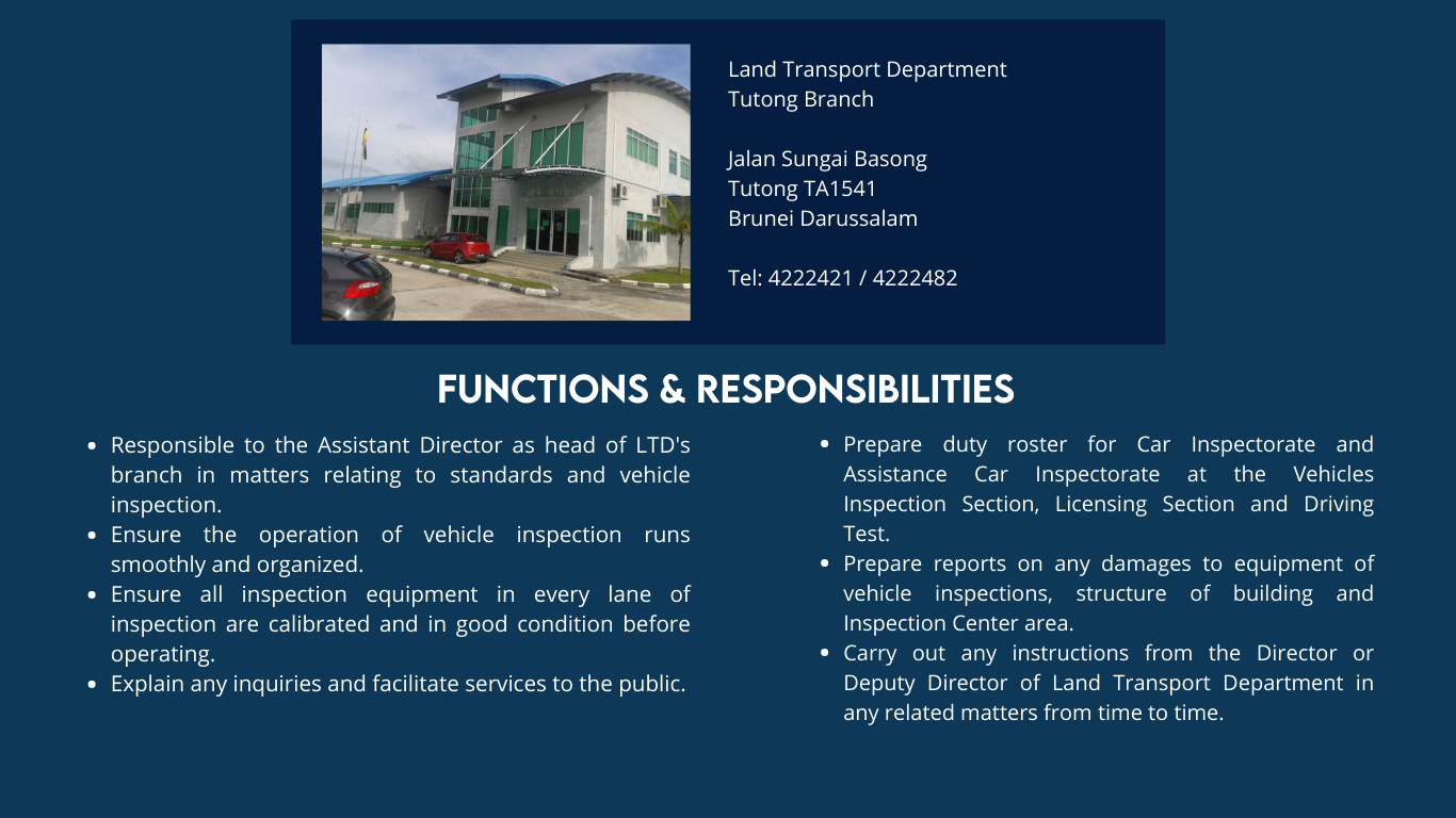 Land Transport Department - LTD Tutong District Branch